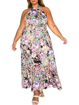 L I V D Bryony Floral Print Dress - Black Floral