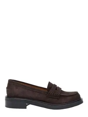ATP ATELIER Albaredo Suede Loafers - Walnut