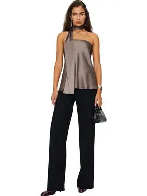 REFORMATION Sienna Satin Top - Magnetic