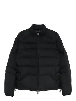 Moncler Quilted Zip-up Jacket - Black