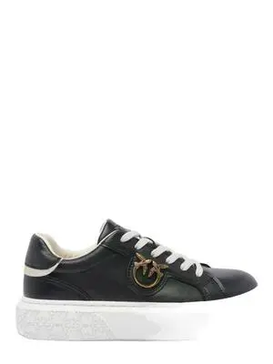 Pinko Yoko 06 Metallic-trim Platform Sneakers - Black