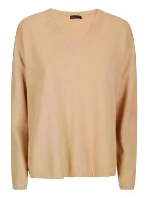 HIRA V-neck Sweater - Neutrals