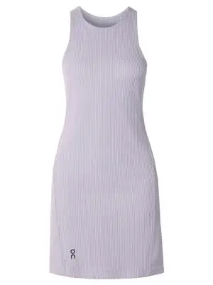 On All-day Ribbed Recycled Stretch Mini Dress - Purple