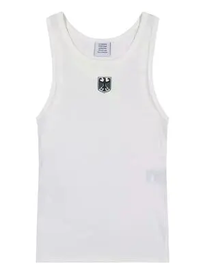 Vetements Eagle Logo Tank Top - White