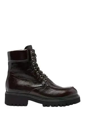 GUGLIELMO ROTTA Winfield Leather Boots - Brown