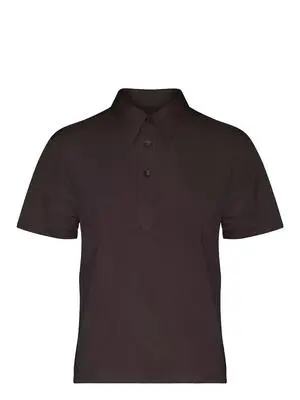 MAISON MARGIELA Three-button Polo Top - Brown