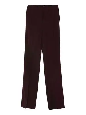 MUGLER Pleated Wool Trousers - Purple