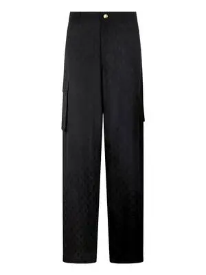 Roberto Cavalli Monogram Trousers - Black