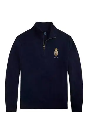 Polo Ralph Lauren Logo-embroidered Half-zip Pullover - Blue