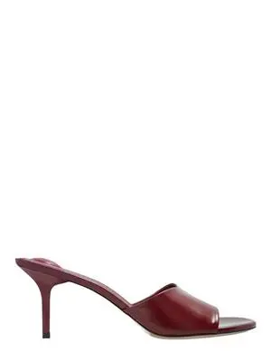 Jacquemus 70mm Cubisto Leather Sandals - Red