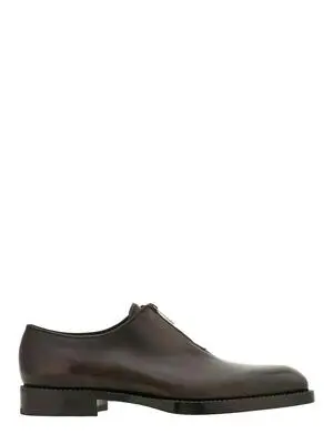 SALVATORE FERRAGAMO Zip-Closure Derby Shoes