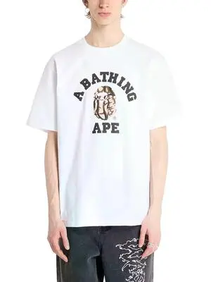 A BATHING APE Logo T-shirt - White