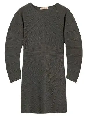 TWINSET Stitch-pattern Knit Dress - Grey