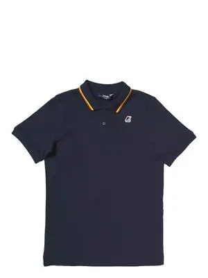 K-WAY Jud Tipped-collar Polo Shirt - Blue
