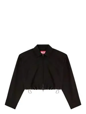 DIESEL® Cropped Zip-front Jacket - Black