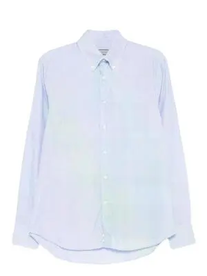 Canali Gingham-check Shirt - Blue