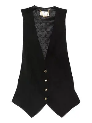 Elisabetta Franchi Button-fastening Waistcoat - Black