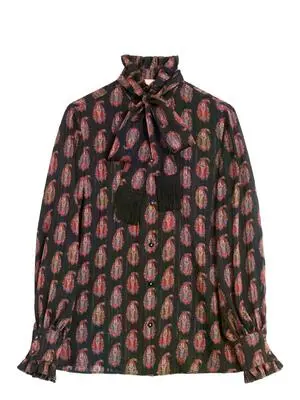 Valentino Garavani Printed Blouse - Black