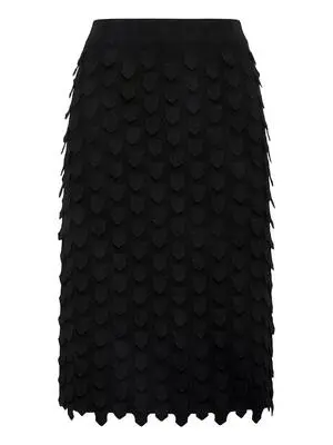 MALÌPARMI Textured Knit Midi Skirt