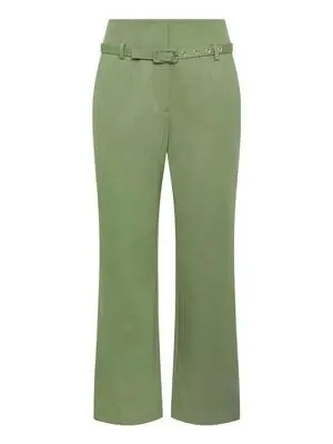 Malìparmi Belted Straight Trousers - Green