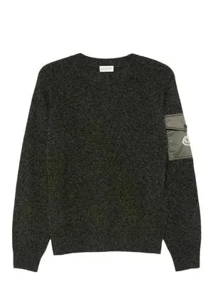 Moncler Crew Neck Pocket Sweater - Green