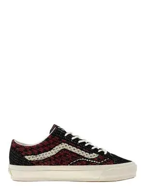 VANS Old Skool Check-pattern Sneakers - Red
