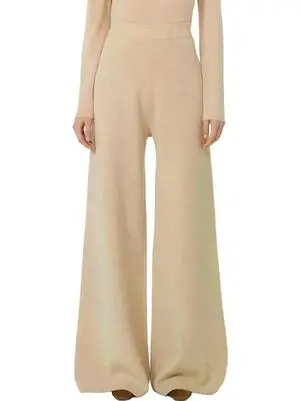 Max Mara Knitted Trousers - Neutrals