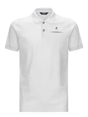K-WAY Logo-patch Polo Shirt - White