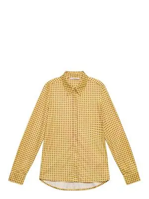 Malìparmi Geometric-print Collared Shirt - Yellow