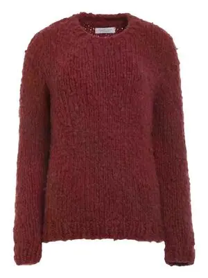 Gabriela Hearst Textured Crew-neck Sweater - Red