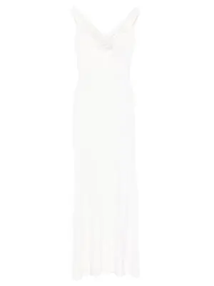 ROSERRY Embellished Sleeveless Maxi Dress - White