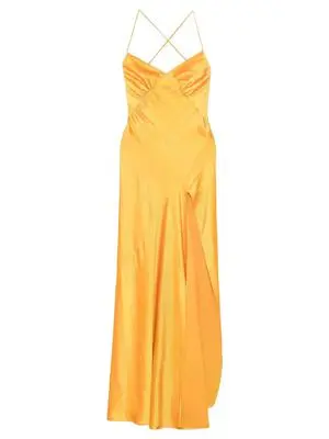 ROSERRY Cross-back Maxi Dress - Yellow