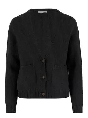 OLIVER LATTUGHI V-neck Pocket Cardigan - Black