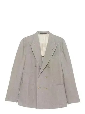 Eleventy Double-breasted Blazer - Grey