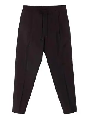 Caruso Pleated Drawstring Trousers - Purple