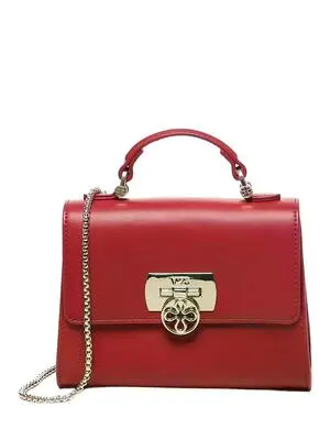 V°73 Top-handle Tote Bag With Logo-lock - Red