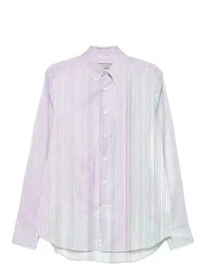 CANALI Striped Cotton Shirt