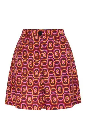MALÌPARMI Geometric-Pattern Mini Skirt