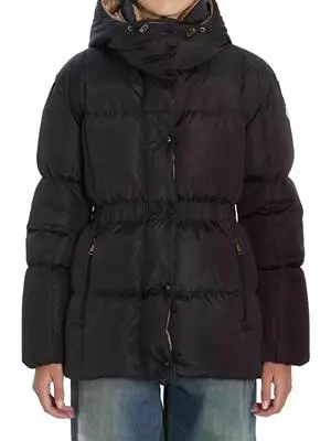 Moncler Agneux Hooded Puffer Jacket - Black