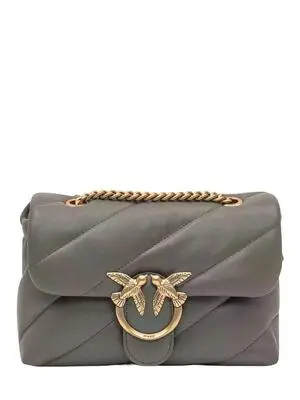 Pinko Love Quilted Shoulder Bag - Grey