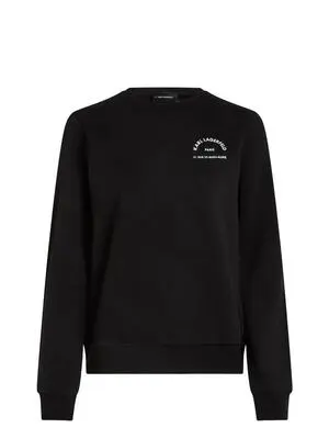Karl Lagerfeld Rue St-guillaume Sweatshirt - Black
