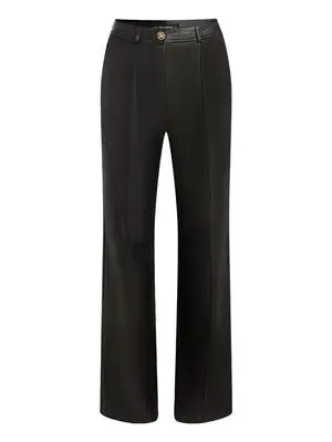 KARL LAGERFELD Leather Logo Pants