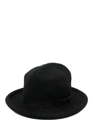 Yohji Yamamoto Wool-felt Fedora - Black