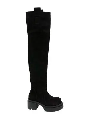 Rick Owens 75mm Platform Boots - Black