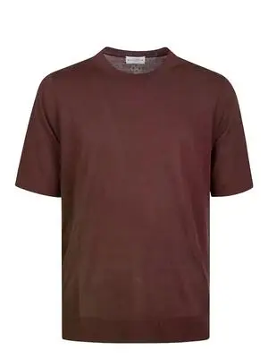 BALLANTYNE Short-sleeve Crew-neck T-shirt - Brown