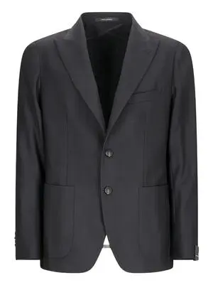 Tagliatore Herringbone-pattern Blazer - Grey