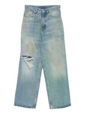 Vetements Distressed Baggy Jeans - Blue