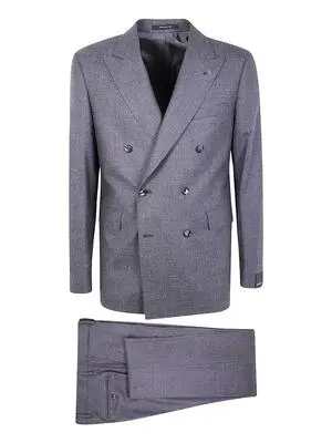 Tagliatore Double-breasted Wool Suit - Grey