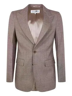 MAISON MARGIELA Wool Blazer - Neutrals