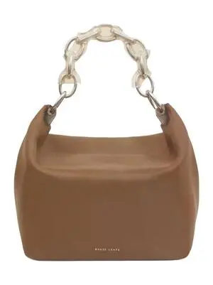 Danse Lente Ela Chain-link Leather Shoulder Bag - Brown